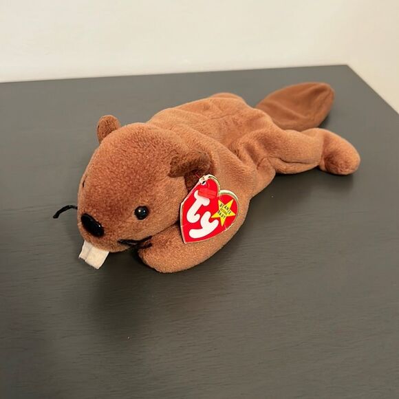 Ty | Toys | Rare Ty Beanie Baby Bucky The Beaver 4th Gen Hang Tag ...